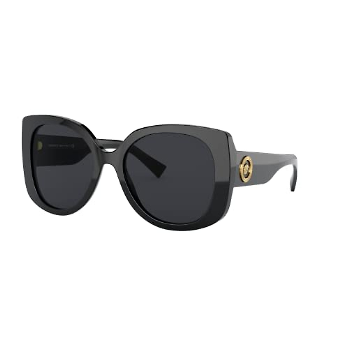 Versace Sunglasses Black Frame, Grey Classic Lenses, 56MM