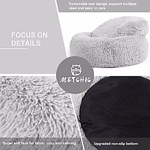 METCHIC Calming Dog Beds Large Dogs, Anxiety Dog Beds Medium Dogs, Dog Cuddler Beds Small Dogs, 36''
