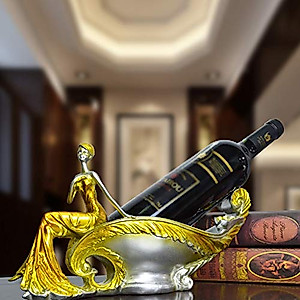ZYZMH Beauty Wine Rack Home Accessories Resin Crafts Decoration Living Room Wine Cabinet Decoration