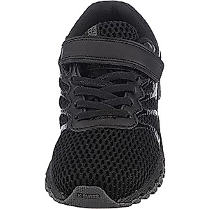 K-Swiss Boy's Tubes Comfort 200 Strap Training Shoe Cross Trainer, Black/Charcoal, 3 Little Kid