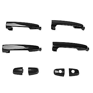 BACLAUGH Front Rear Left Right Door Handle Set of 4 Replacement for Toyota Corolla Matrix 03-08
