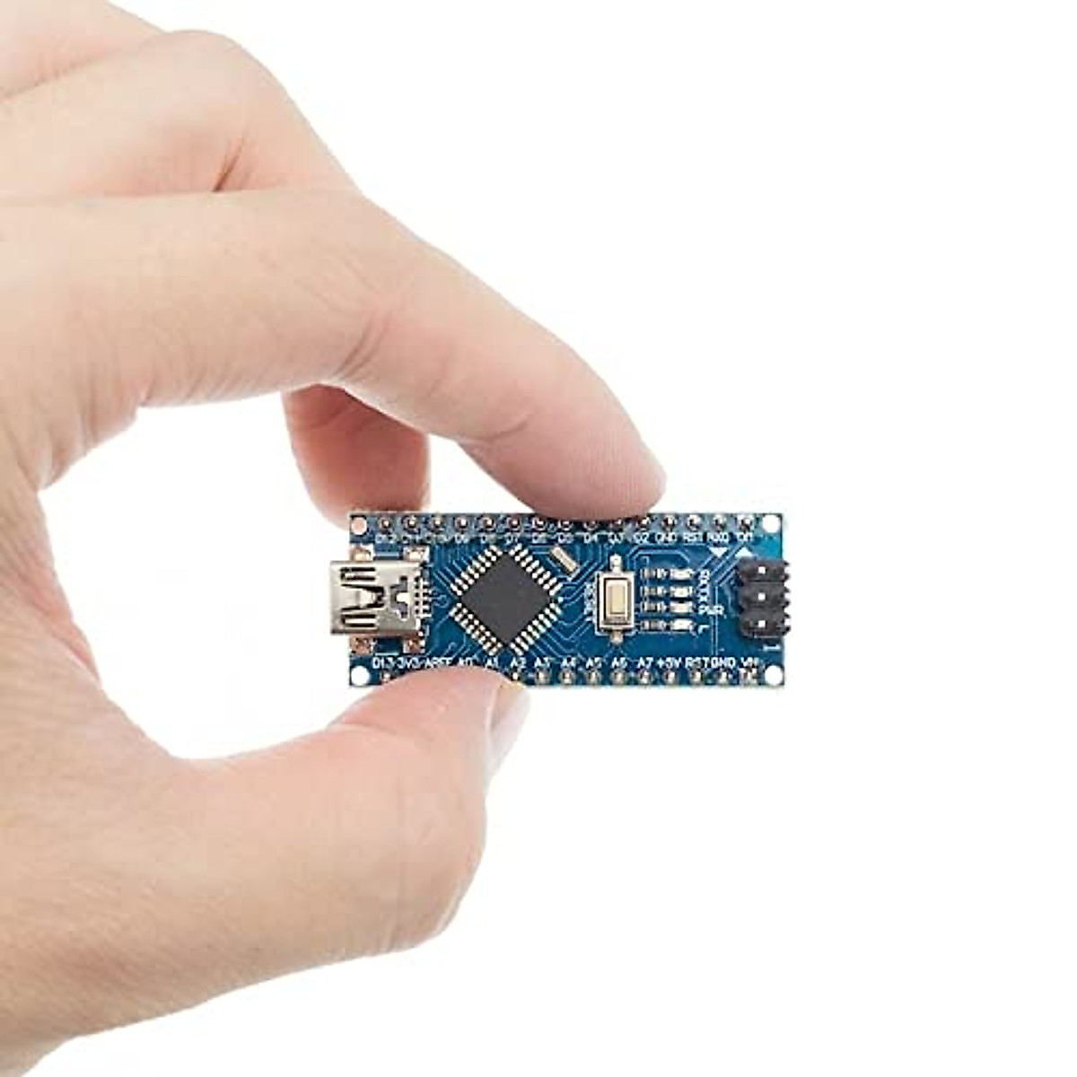 RedTagCanada Nano with The bootloader Compatible with Nano 3.0 Controller for Arduino CH340 USB Driver 16Mhz Nano v3.0 ATMEGA328P/168P (Blue-ATMEGA328 Welded) (No Cable)