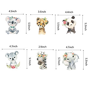 Fenghu 12PCS Girl Wild One Hanging Swirls Ceiling Streamers Decorations, for Jungle Safari Animal Birthday Party Decorations Baby Shower Supplies