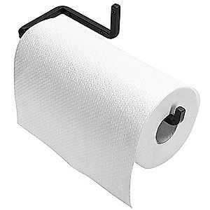 Wrought Iron Wall Mount Basic Paper Towels Holder for Kitchen, Rustic Towel Rack