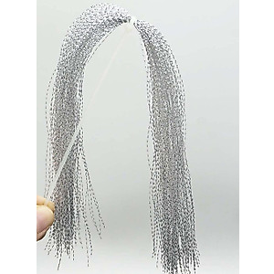 10 Packs Crystal Flash Fly Tying Material Hook Lure Flash Flies Decorating Holographic Tinsel Krystal Flashabou Sparkle Dry Streamer for Fishing Lure Dry Flies Making Supplies
