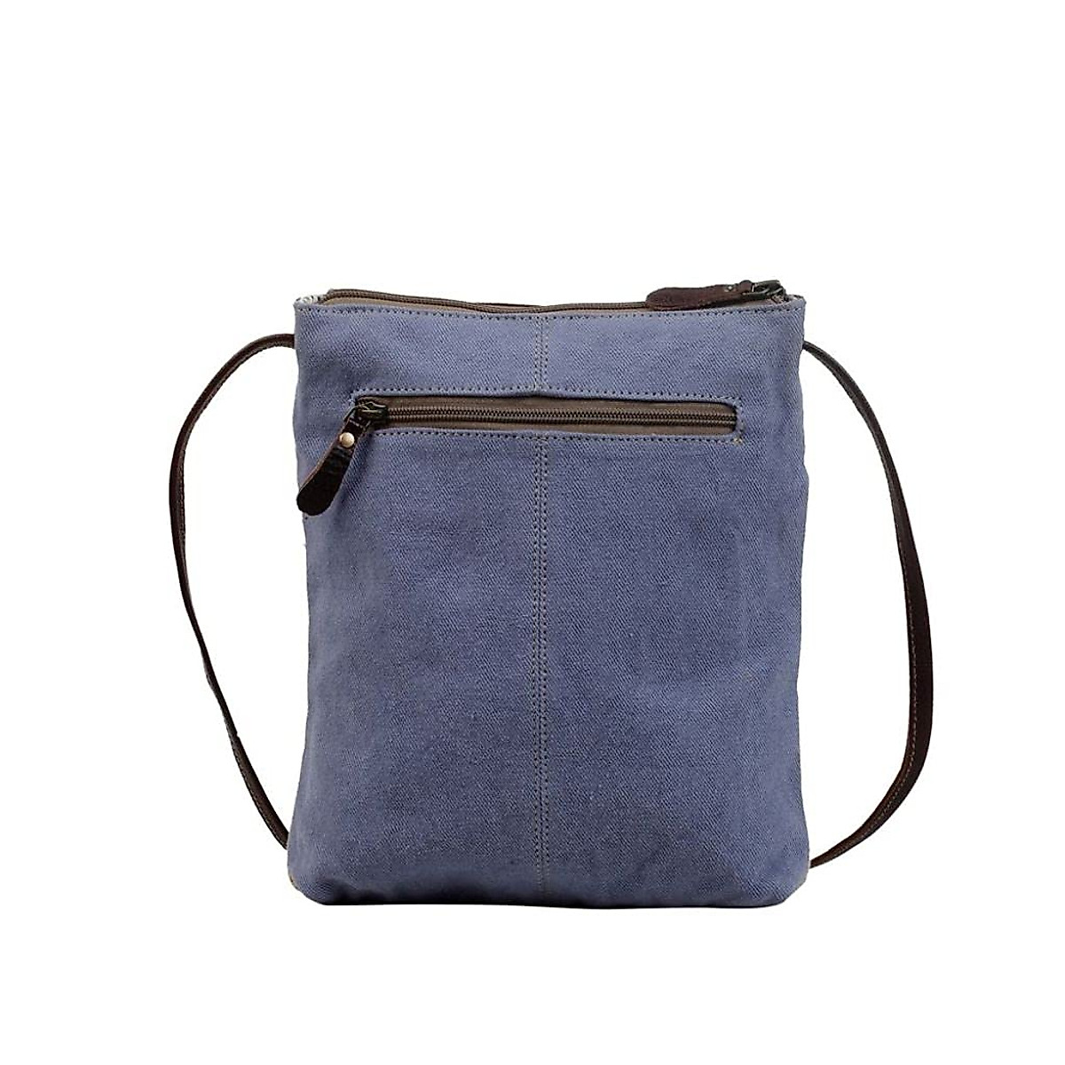 Myra Bag Flaming Small & Cross-Body Bag Upcycled Cotton & Cowhide Leather S-3068