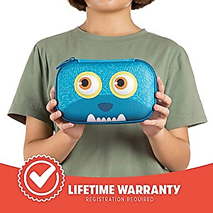 ZIPIT Wildlings Pencil Box for Kids | Pencil Case for School | Organizer Pencil Bag | Large Capacity Pencil Pouch (Blue)
