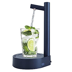 Primst Desktop Electric Water Bottle Dispenser, Portable Drinking Water Pump for 5 Gallon, USB Charging Automatic Water Dispenser Water Jug Pump for Home, Office, Outdoor (Navy)
