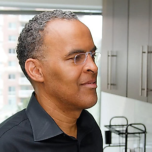 ThinOptics unisex-adult Reading Glasses + Black Universal Pod Case | Clear Frames, 2.00 Strength Readers Clear Frames / Black Case, 44 mm