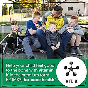 SmartyPants Kids Fiber Vitamins: Daily Kids Multivitamin Gummy for Overall Health with Vitamin A, B12, D3, E, & K & Omega 3 Fish Oil (DHA/EPA) - 120 Count (30 Day Supply)