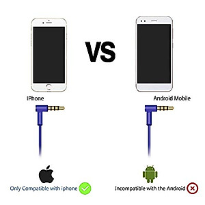 OFC Purple Replacement Inline Remote and Mic Extension Audio Cable Cord Compatible with Monster Beats by Dr Dre Solo Solo HD Studio Wireless Pro Detox Mixr Executive Pill Headphones(Purple)