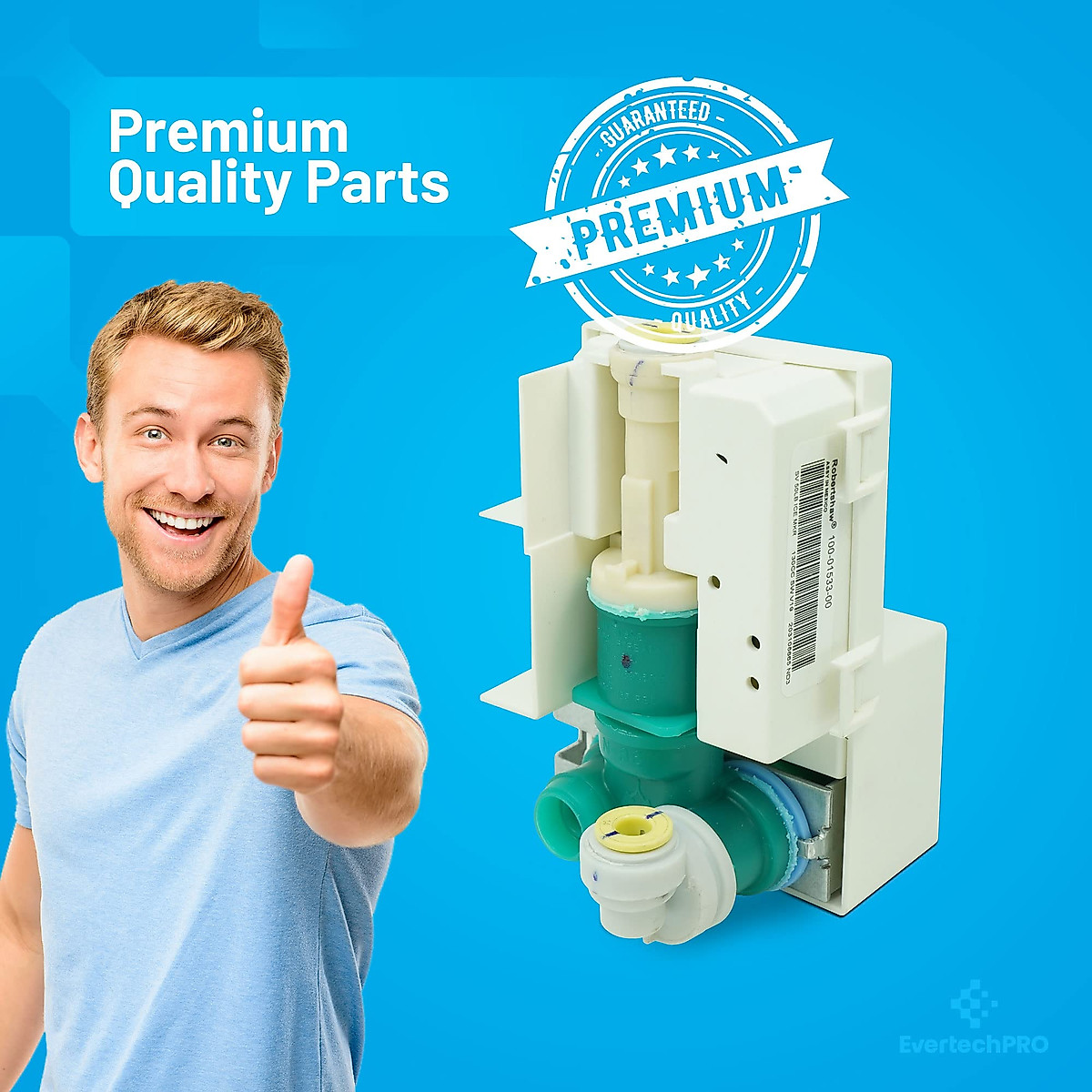 EvertechPRO W10217917 Valve Replacement for Whirlpool Ice Machine W10159841 2313741 1469050 AH2342262