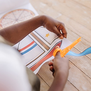 Melissa & Doug Scissor Skills Activity Book With Pair of Child-Safe Scissors (20 Pages) - FSC Certified