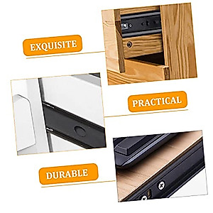 1 Pair Keyboard Track Vanity Accessories Silent Keyboard Black Keyboard Under Desk Tray Keyboard Drawer Keyboard Tray Ke