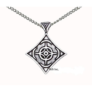 Badali Jewelry Officially Licensed Cosmere™ Pendant, Brandon Sanderson's Elantris™, Mistborn®, Warbreaker™, The Stormlight Archive™, and White Sand™ (Antiqued Silver)