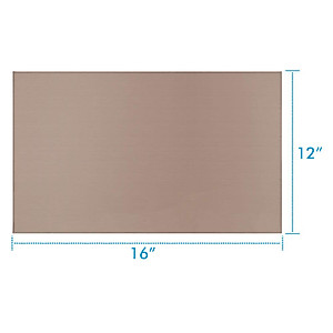 Selizo 4 Pack Teflon Sheet for Heat Press, Non-Stick Craft Mat, Teflon Heat Transfer Press Sheet for T Shirt Press Machine (12" x 16")