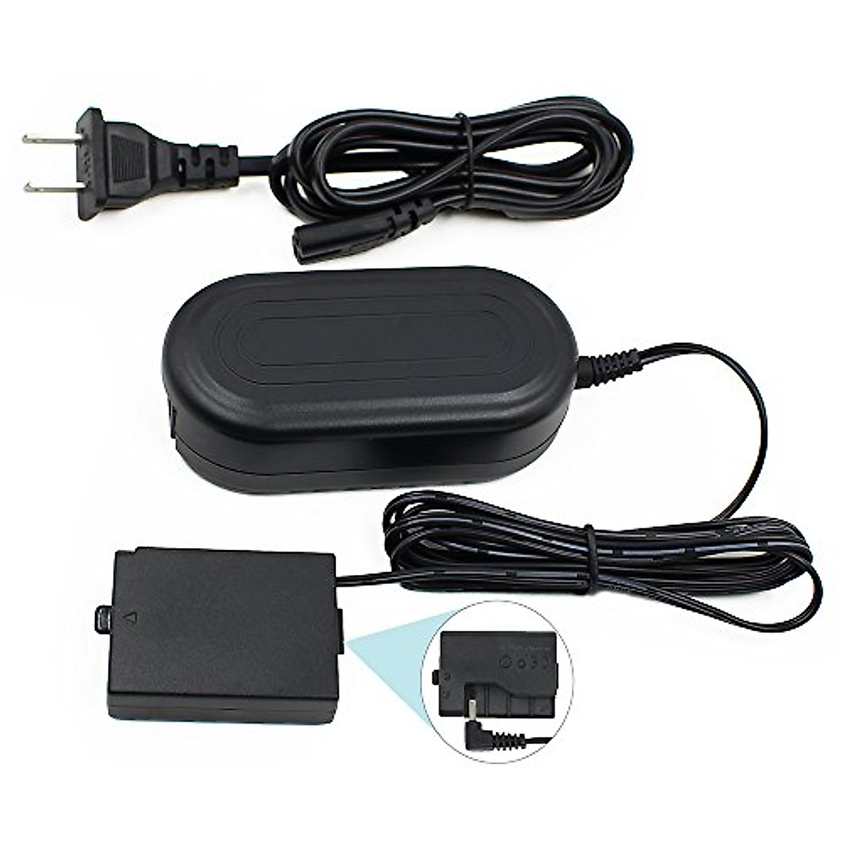 ACK-E10 Dummy Battery ENEGON AC Power Adapter DR-E10 DC Coupler Charger Kit (Replacement for LP-E10) Power Supply for Canon EOS Rebel T3, T5, T6, T100 Kiss X50, Kiss X701