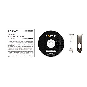 ZOTAC GeForce GT 710 2GB DDR3 PCI-E2.0 DL-DVI VGA HDMI Passive Cooled Single Slot Low Profile Graphics Card (ZT-71302-20L)