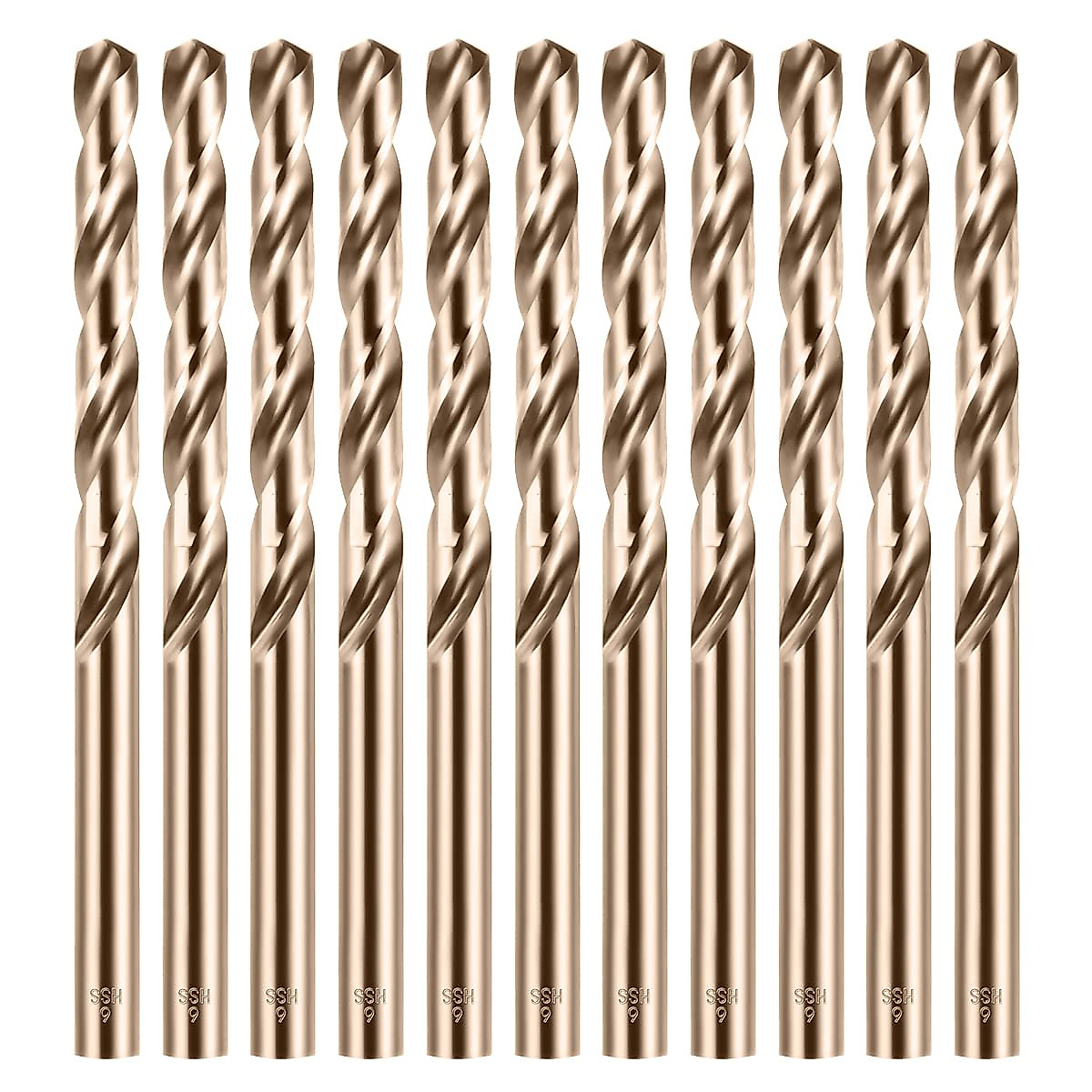 Cobalt Drill Bit Set, M35 Twist HSS Drill Bits Straight Shank, 2mm High Speed Steel Drill Bits for Drilling in Hard Metal, Stainless Steel, Cast Iron (6mm)