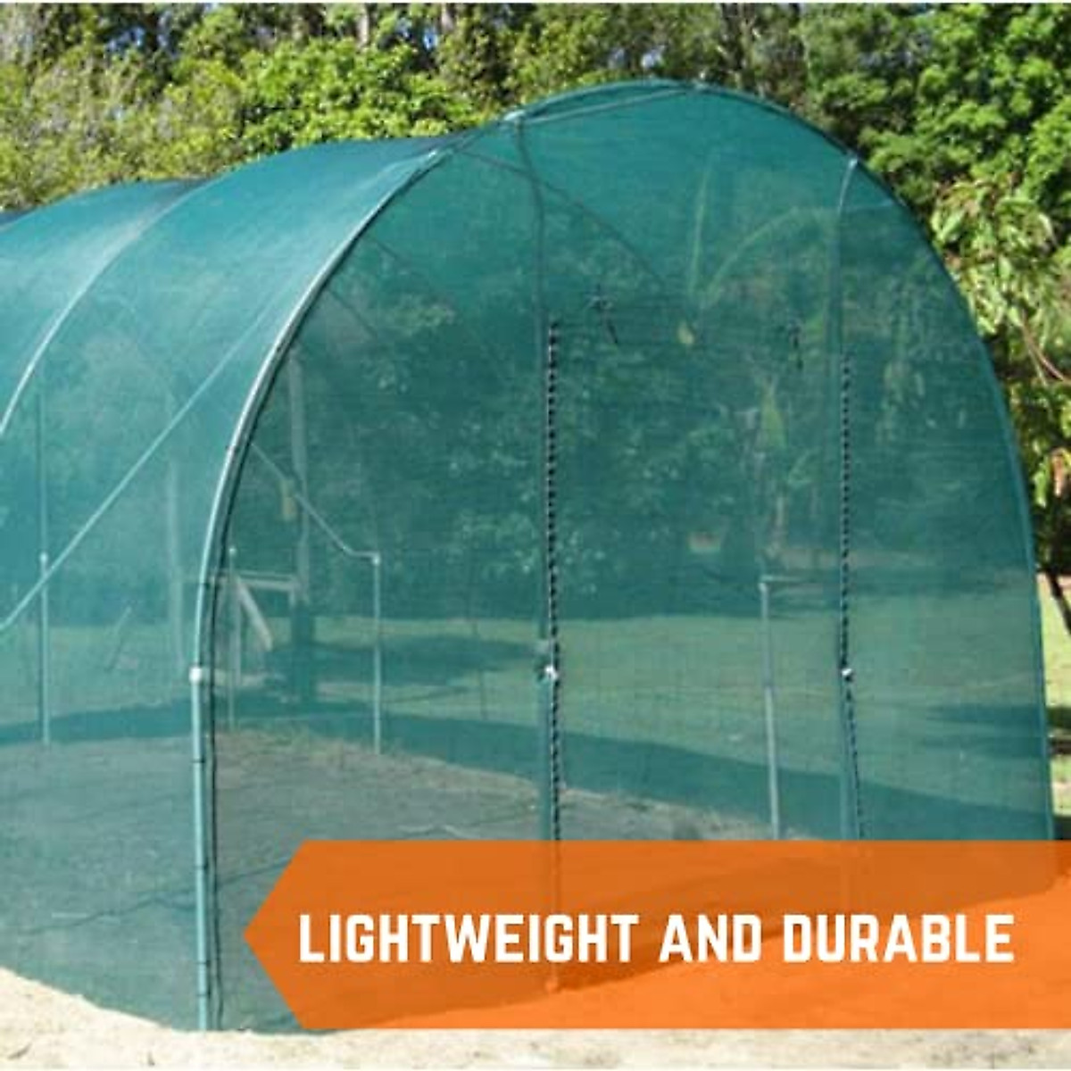 Farm Plastic Supply - Green Shade Cloth - 70% - (6' x 10') - Mesh Fabric for Fence Privacy Screen, Garden Shade, Mesh Fence Screening, Shade Cloth Rolls, Wind Screen