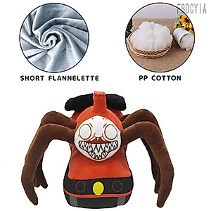 FBDCYIA Choo Choo Charles Plush Toy,8.7Inch Charles Spider Train Doll,Gift for Kids Fans,Choo Choo Train Toy Spider Stuffed Animal (Red Style 1)