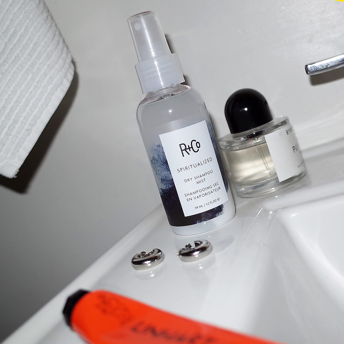 R+Co Spiritualized Travel Dry Shampoo Mist | Cleanses + Refreshes, Residue-Free Dry Shampoo | Vegan + Cruelty-Free | 1.7 Oz