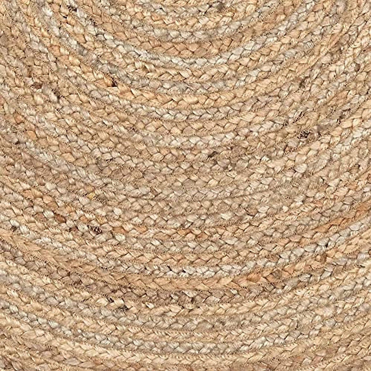 Coastal Farmhouse Flooring - Harlow Tan Round Jute Rug, 3' Diameter