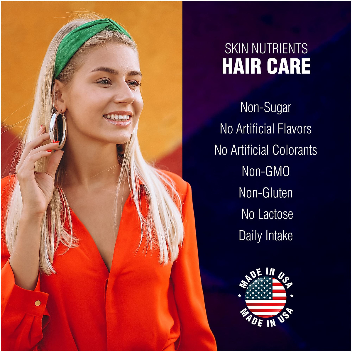 Biotin 60 Tablets 5000 mcg by Natural Systems | Biotin Hair Growth Support Pills | Hair Skin Nails Vitamins for Men and Women | Biotin Supplement Improves Cell Growth