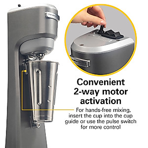 Hamilton Beach HMD200 120V Single Spindle Commercial Drink Mixer