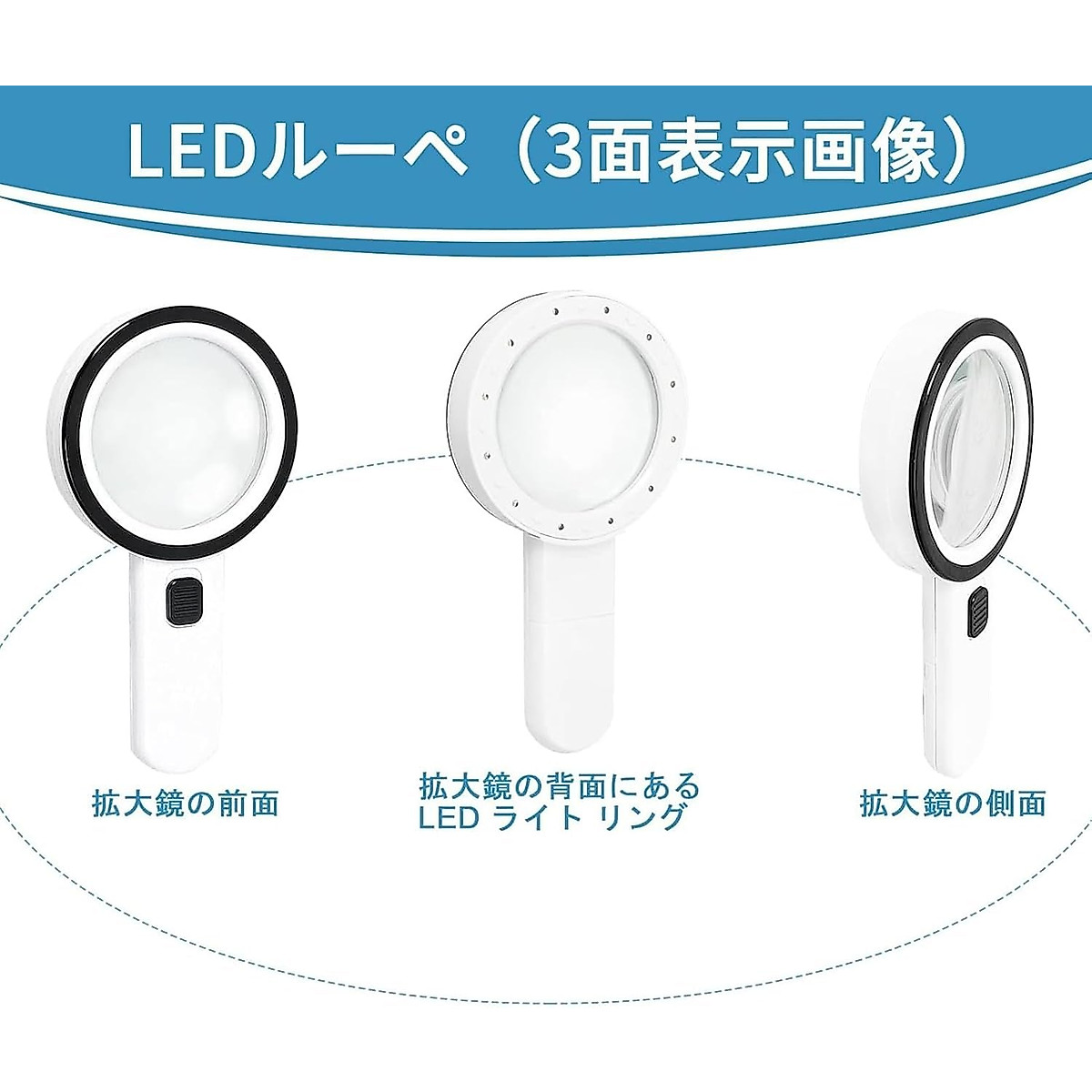 Magnifying Glass with Light, 30X Handheld Large Illuminated Magnifier, Reading Magnifying Glass with for Seniors Read, Coins, Stamps, Map, Inspection, Macular Degeneration