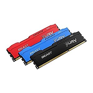Kingston Fury Desktop PC Memory DDR3 1866MHz 8GB x 2 Kingston Fury Beast CL10 KF318C10BBK2/16