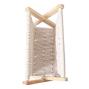 UXZDX Nordic Cotton Woven Storage Basket Magazine Rack Desktop Book Shelf Photo Props