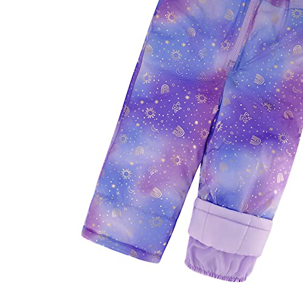 LONDON FOG baby girls With Snowbib and Puffer Jacket Snowsuit, Lilac Ombre, 18 Months US