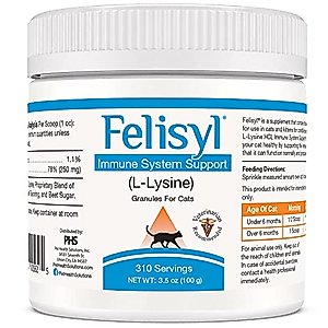 Felisyl Immune System Support(L-Lysine) Granules for Cats 3.5oz(100g)
