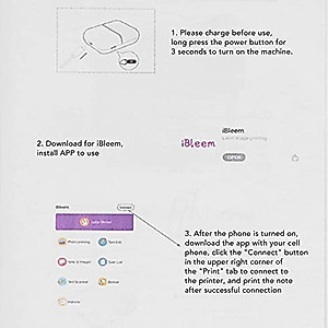 Febuliy Mini Thermal Printer,Tiny Printer,Thermal Printer Bluetooth Direct Connection USB Charging 203Dpi 1000Mah Portable Mini Picture Printer Pink