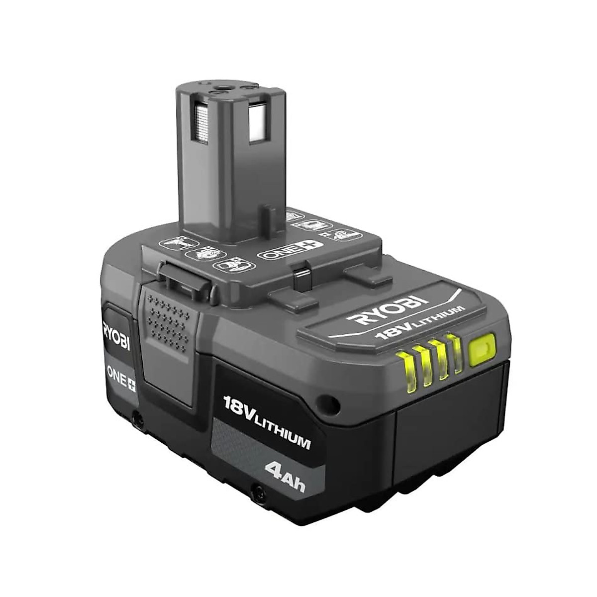 Ryobi ONE+ 18V Lithium-Ion 4.0 Ah Battery (2-Pack) with 18V Lithium-Ion Charger