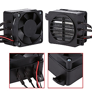 Fdit PTC Car Fan Air Heater for Small Room Space (12V 100W)
