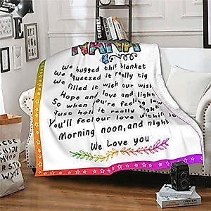 Nana Gifts Nana Birthday Gifts Blanket Nana Gifts from Grandkids Nana Gifts from Granddaughter,Grandson, Nana Throw Blanket Filled with Loving Sentiments, Gifts for Nana Throw Blanket 50” X 60”