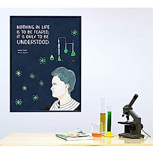 STEM Scientists and Mathematicians Inspirational Quote 8 Poster Set. Fine Art Paper, Laminated, or Framed. Multiple Sizes Available for Home, Office, or School.