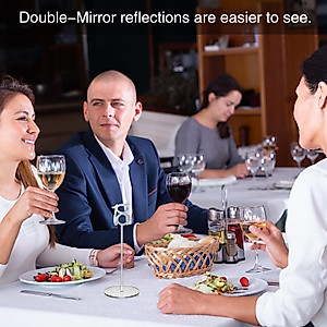 Beeveer 20 Pcs Acrylic Table Numbers 1-20 Wedding Table Numbers with Stands Party Table Number for Wedding Reception Anniversary Party Baby Bridal Shower Restaurant Banquet (Silver)