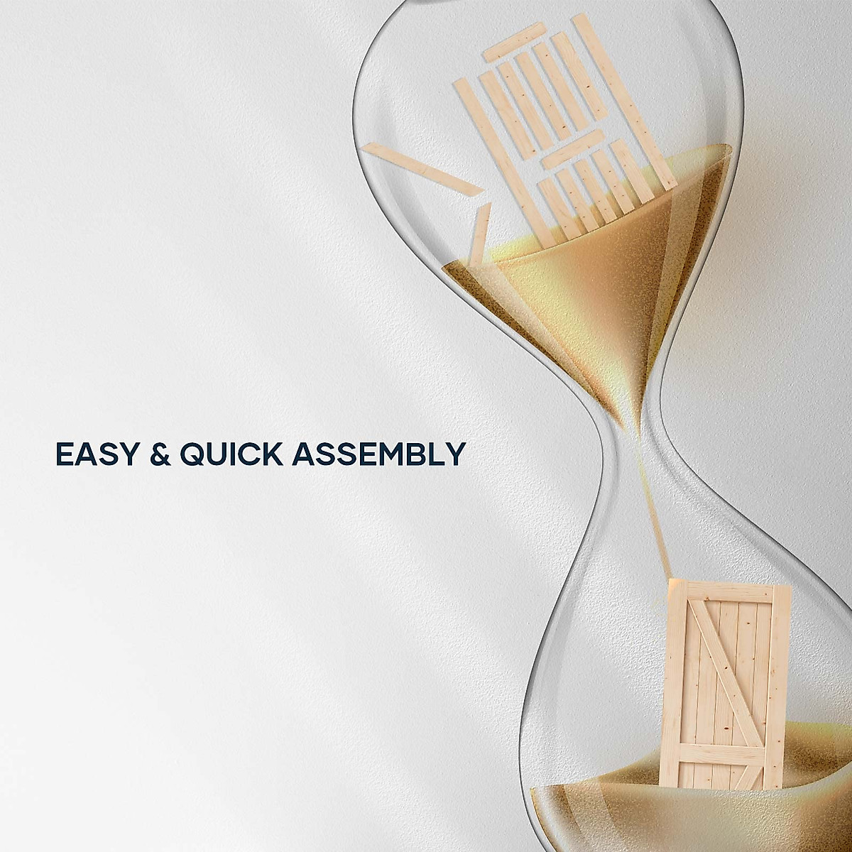 EaseLife 32in x 84in Sliding Barn Door with 5.5FT Barn Door Hardware Kit & Handle Included,DIY Assemblely,Easy Install,Interior Rooms & Storage Closet,K-Frame