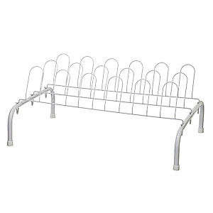 ClosetMaid 1039 9-Pair Freestanding Shoe Rack, White