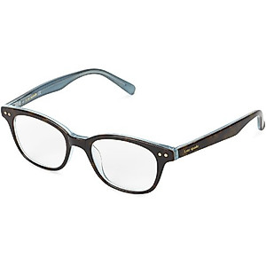 Kate Spade Women's Rebec Cat Eye Reading Glasses, Tortoise Aqua, 49 mm (2 x Magnification Strength)