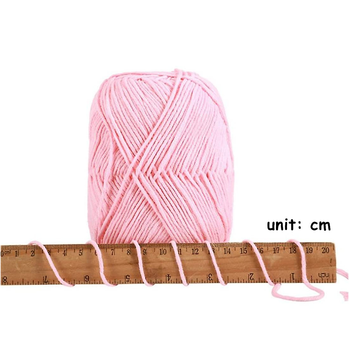 Acrylic & Cotton Blended Knitting and Crochet Yarn Soft Medium Yarn, Breathable and Skin Friendly for Baby Garments, Scarves, Hats, and Craft Projects 200g 27-Dark Blue