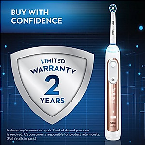 Oral-B Pro 6000 Smart Series Electric Toothbrush, Rose Gold