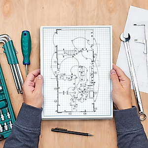 Next Day Labels 11x17 / Blueprint and Graph Paper (1 Pad, 50 Sheets Per Pad)
