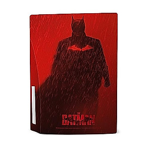 Head Case Designs Officially Licensed The Batman Red Rain Neo-Noir and Posters Vinyl Faceplate Sticker Gaming Skin Decal Cover Compatible with Sony Playstation 5 PS5 Disc Edition Console
