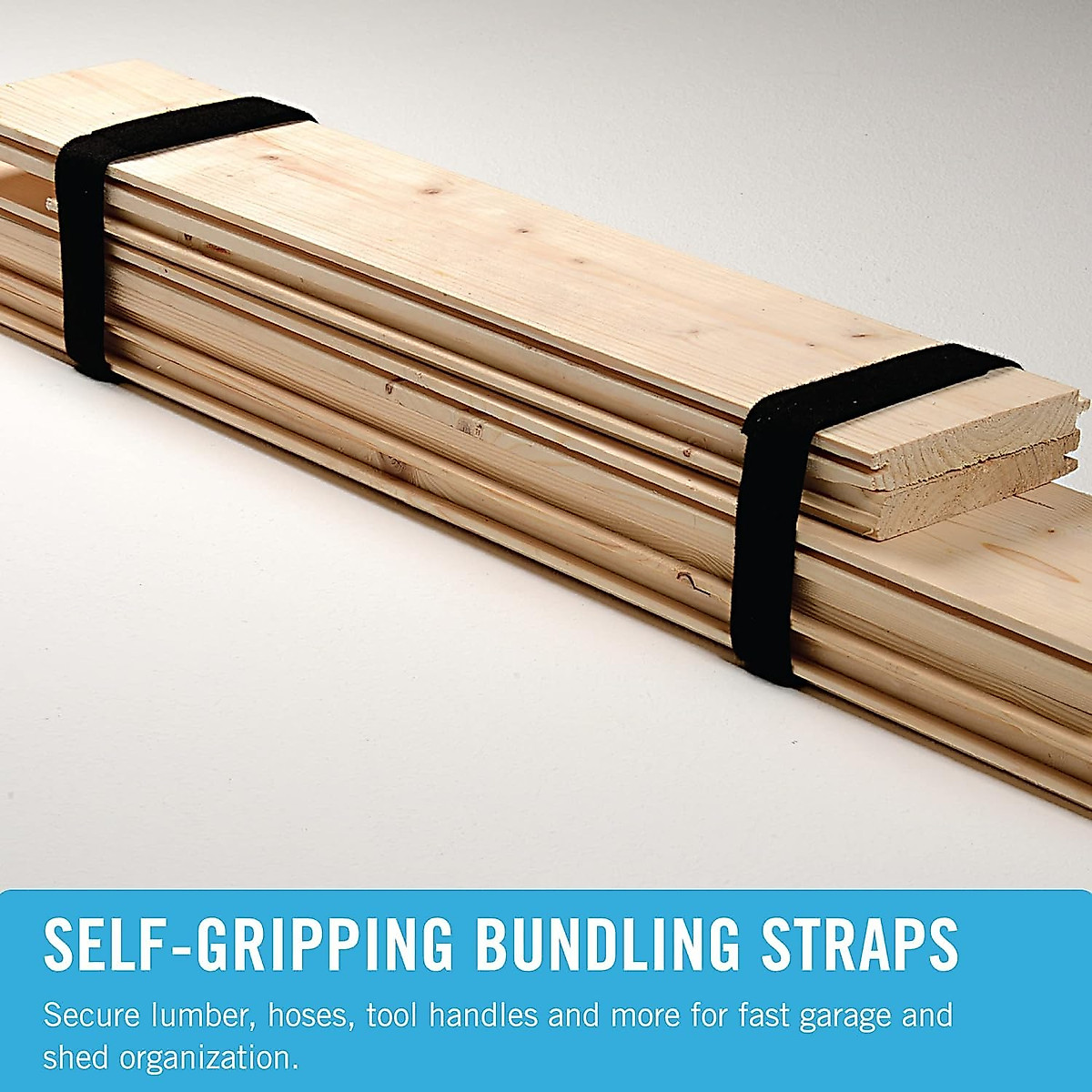 VELCRO Brand VEL-30767-AMS Narrow Straps 3/4 in x 30 ft Roll | Cut to Length Reusable Self-Gripping Tape | Bundle Wrap Garden Tools, Hoses, Organize Craft Supplies, Camping Gear, More | Black