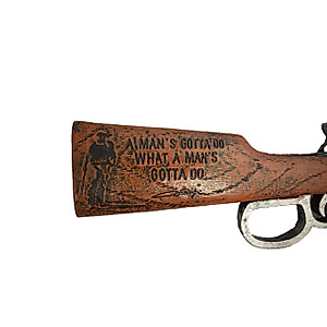 Mid-South Products - John Wayne Rifle-Shaped Hat Rack, Man's Gotta Do