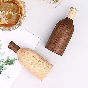 ANACRO Bottle Openers, Home Beer Bottle Opener, with Magnetic Wooden Kitchen Bar Creative Personality of Red Wine From the Cover Unit (Color : A)
